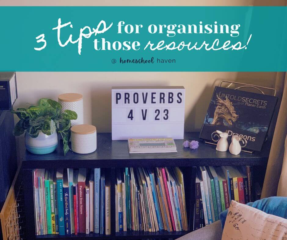 3 tips for organising resources when you don’t have a homeschool room ...